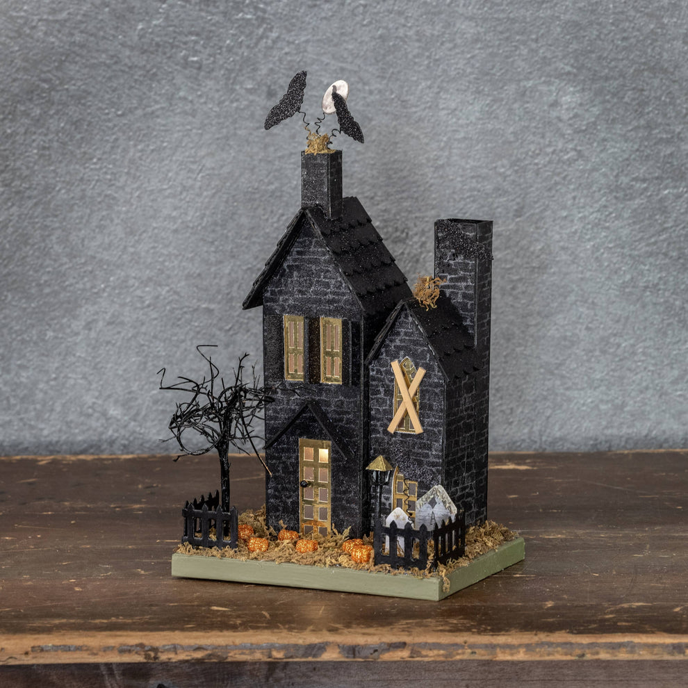 SPOOKY LIGHTED HAUNTED HOUSE - September Drop – M R S C L A U S & C O
