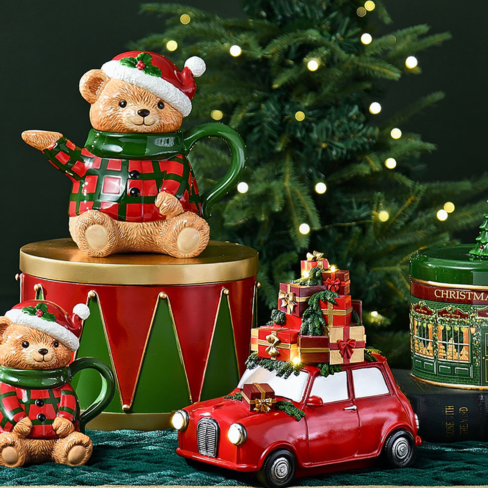 🧸🎀 Teddy Bear Christmas Teapot 🧸🎀 October 2026 Drop – M R S C L A U S & C O